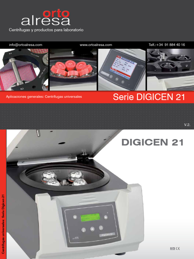 Centrifuga Digicen 21 | PDF