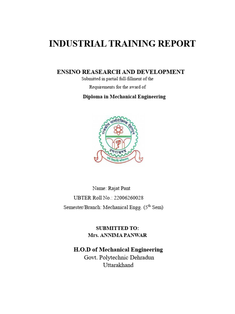 Training Report | PDF