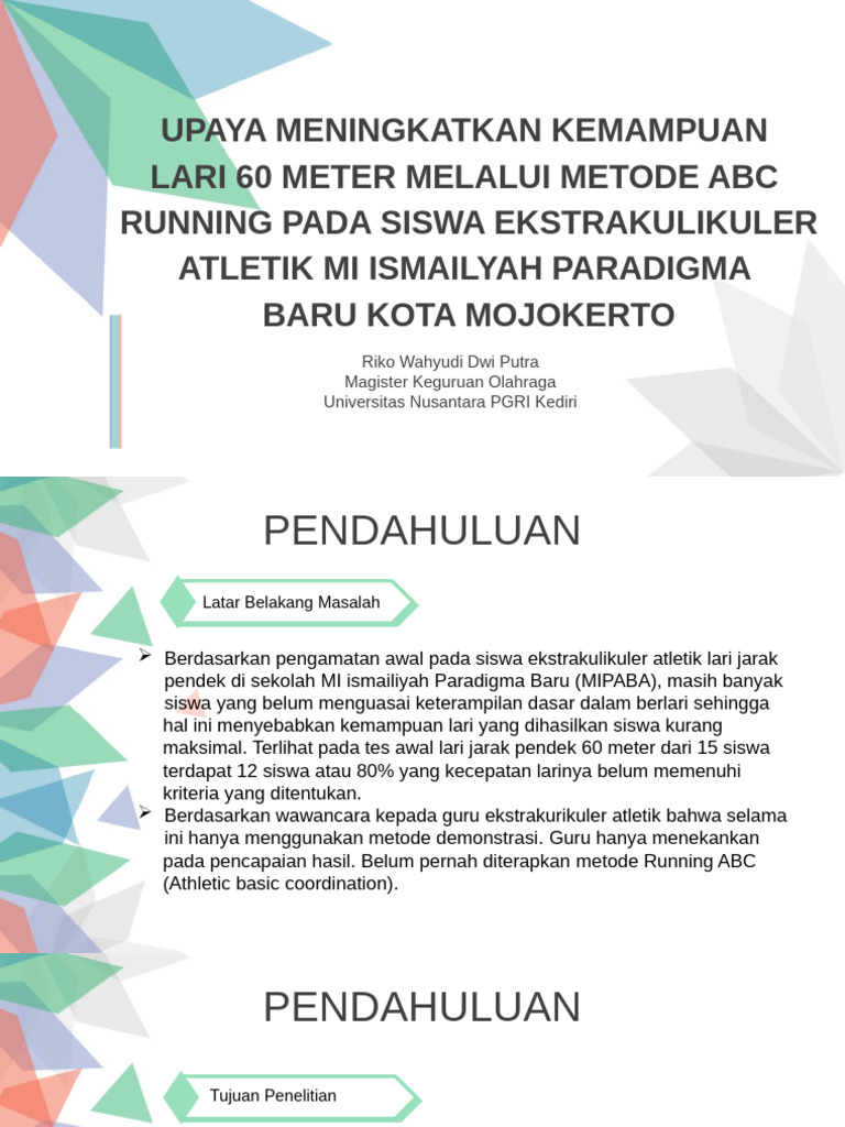 PPT Jurnal Running ABC | PDF