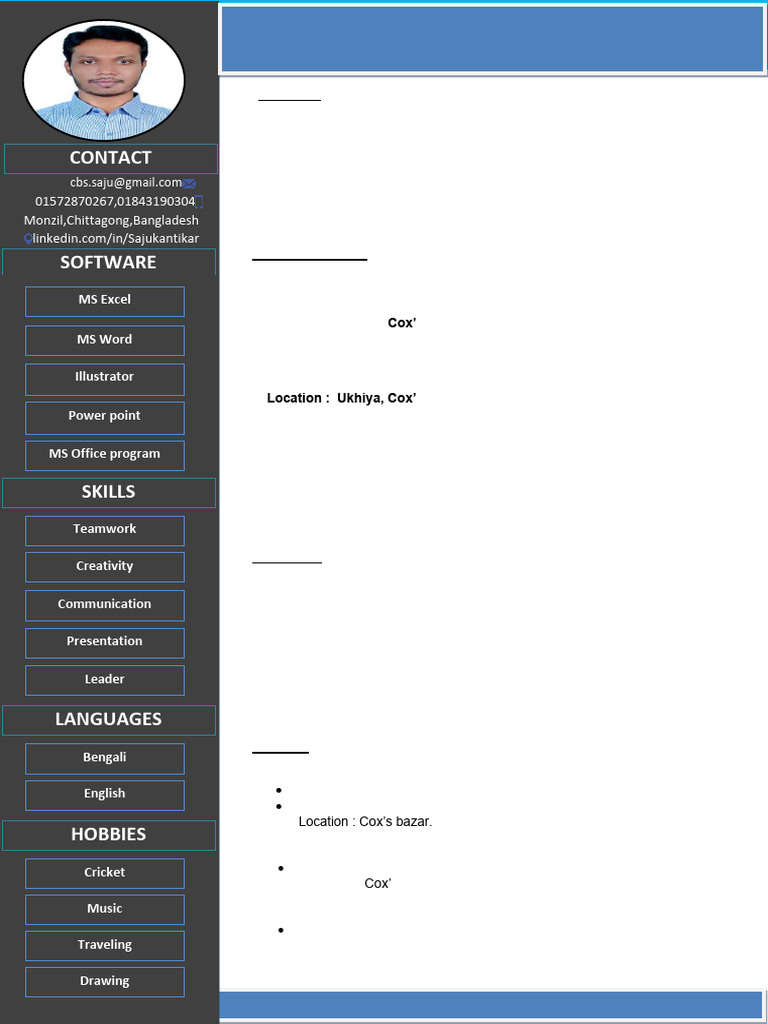 Saju Kanti Kar. Resume | PDF