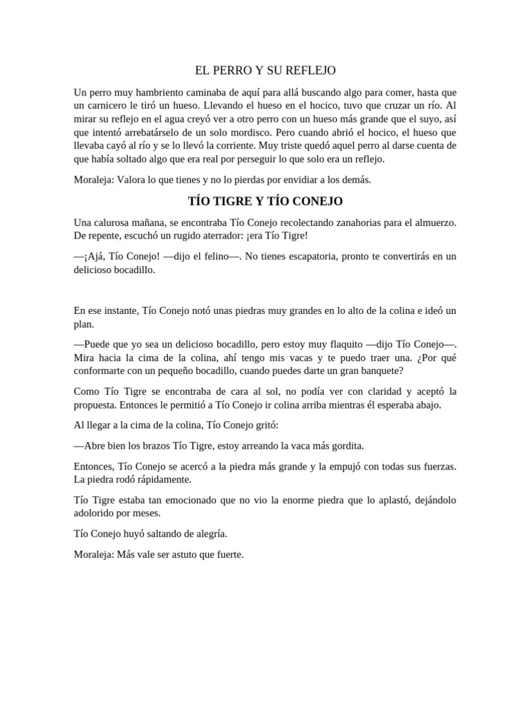 El Perro y Su Reflejo | PDF