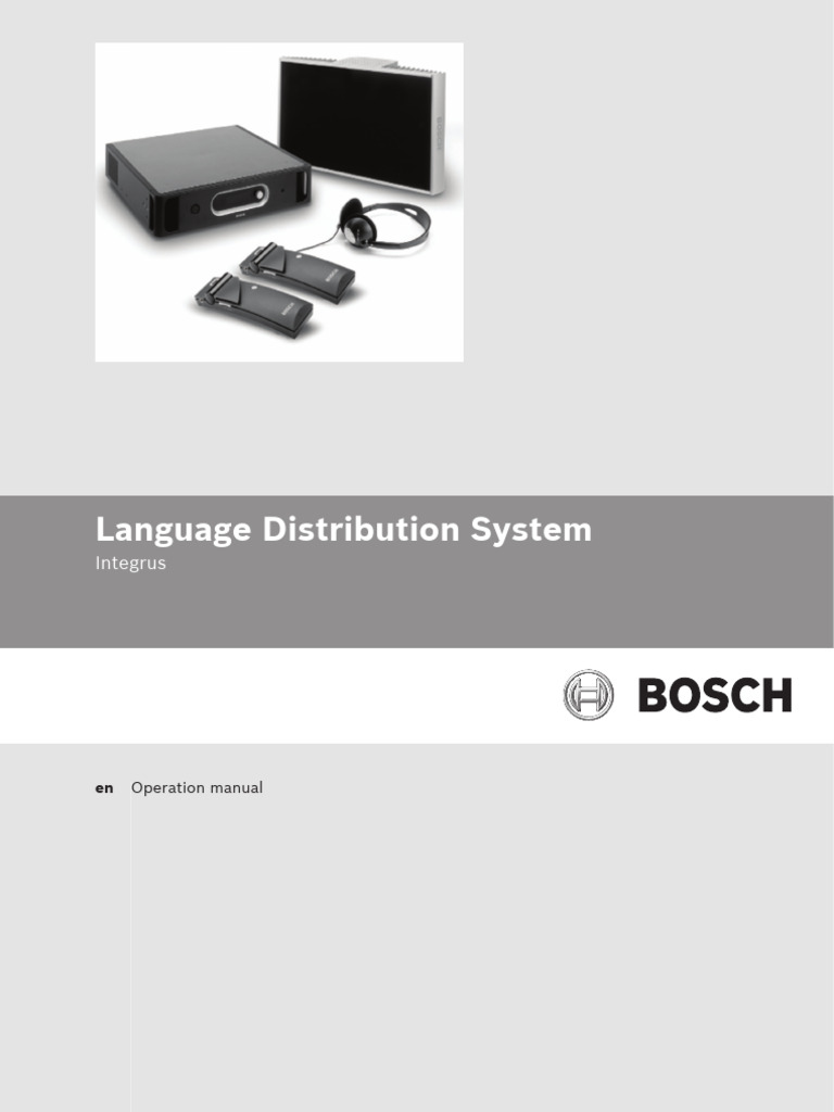 Bosch Integrus Installation Manual | PDF