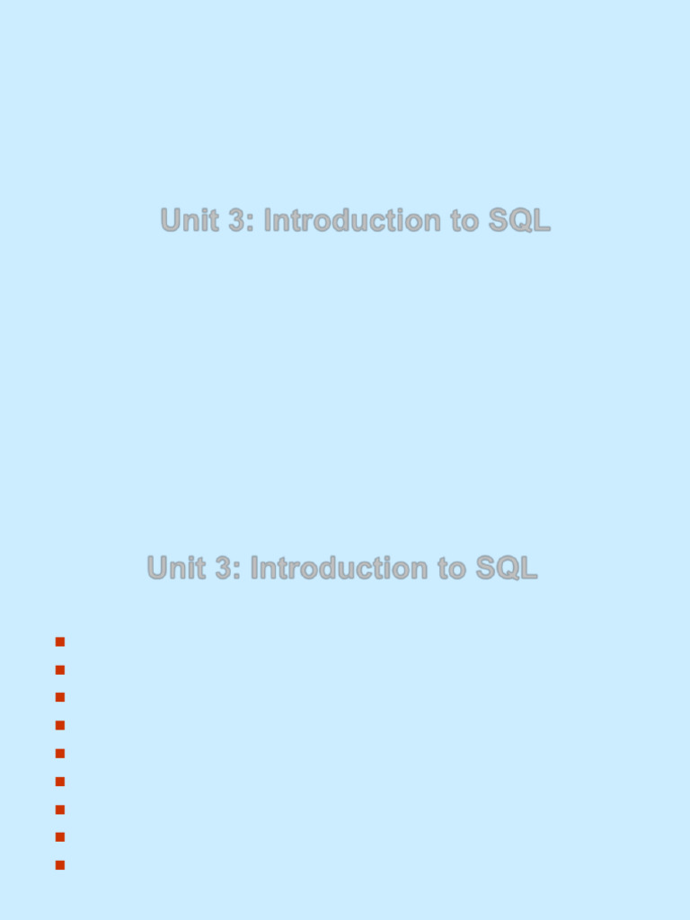 Ch3-Introduction To SQL | PDF