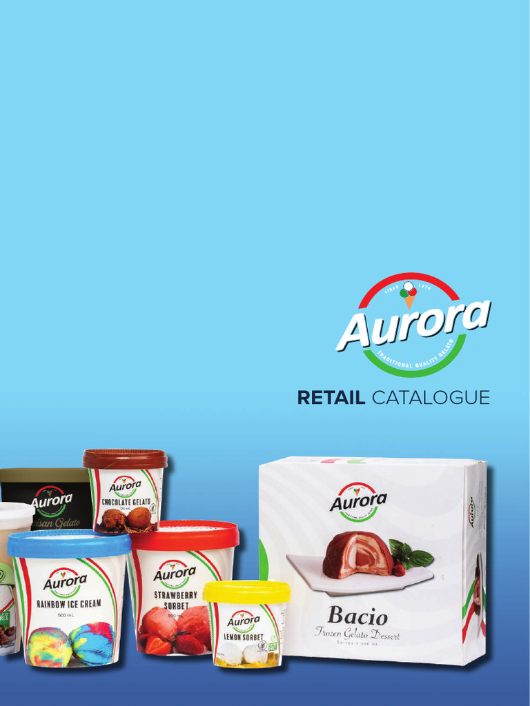 Aurora Retail Dessert Catalogue | PDF | Desserts | Ice Cream