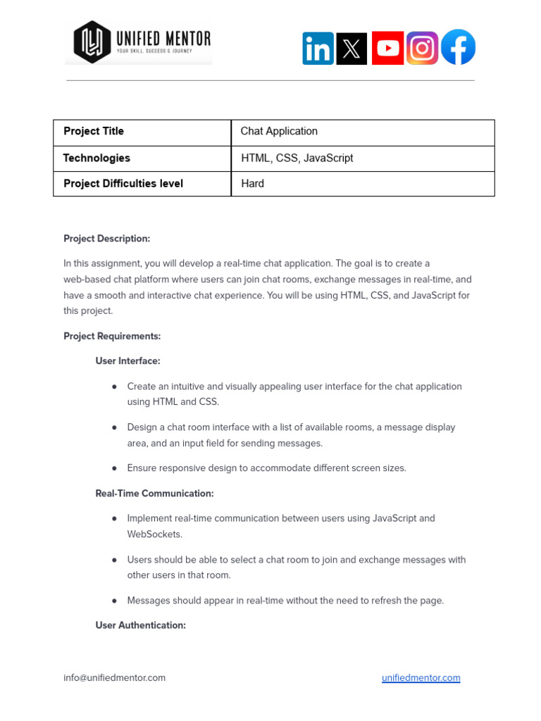 Chat Application | PDF