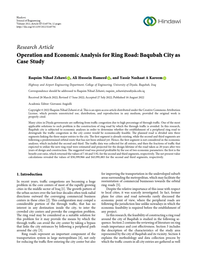 Operation and Economic Analysis for Ring | PDF