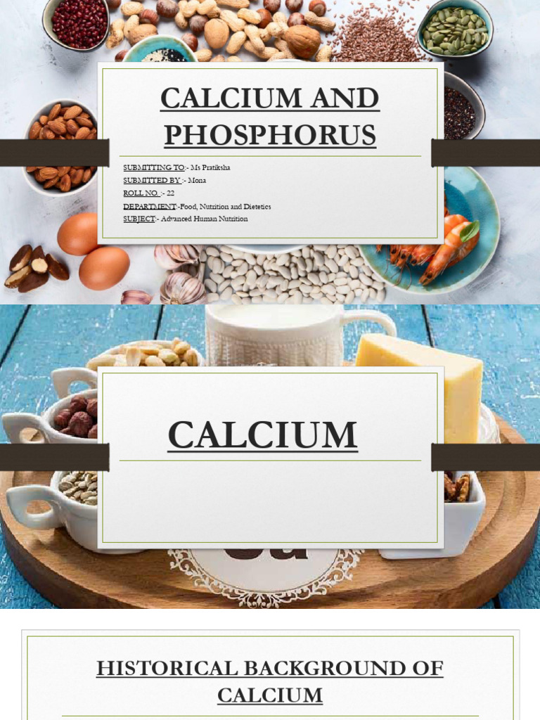 Mona Shah (Calcium and Phosphorus) | PDF | Coagulation | Cooking, Food ...