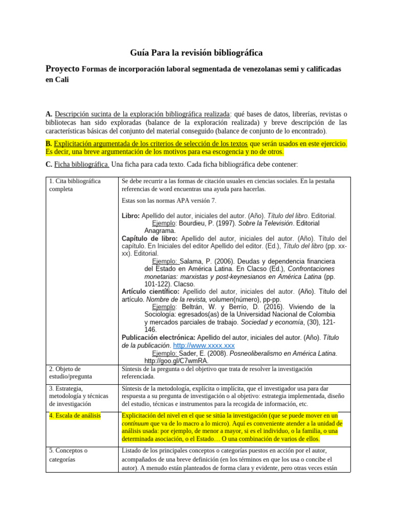 Guía Para ref_bibliog | PDF