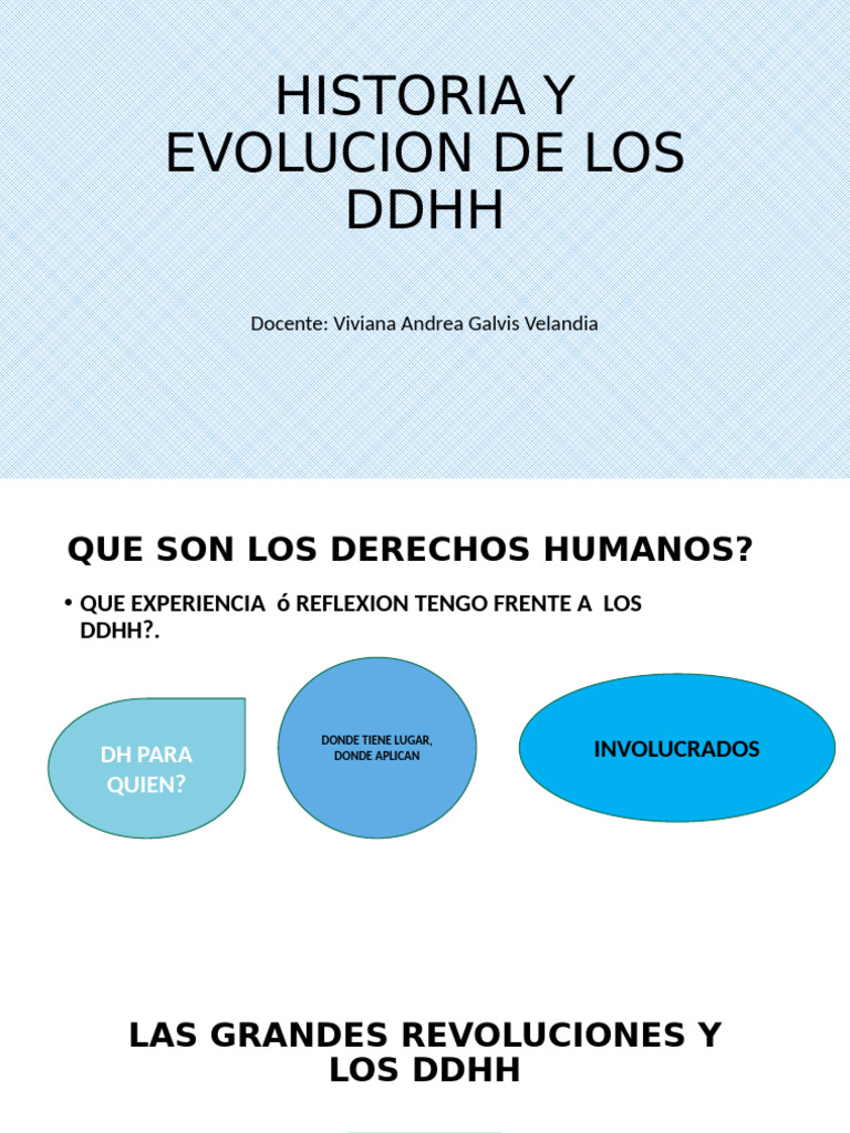 Clase 2 Historia y Evolucion Ddhh New | PDF
