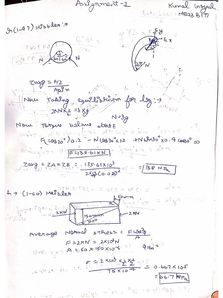 Assignment1_ME23B177_Kunal Goyal | PDF