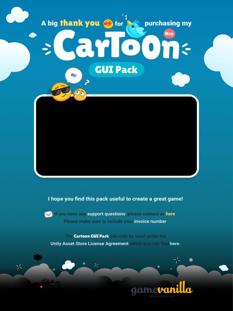 Documentation - Cartoon GUI Pack | PDF