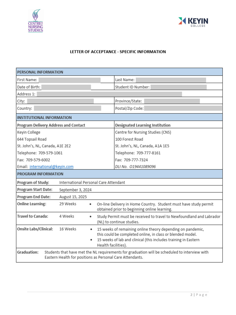 Registration Package | PDF