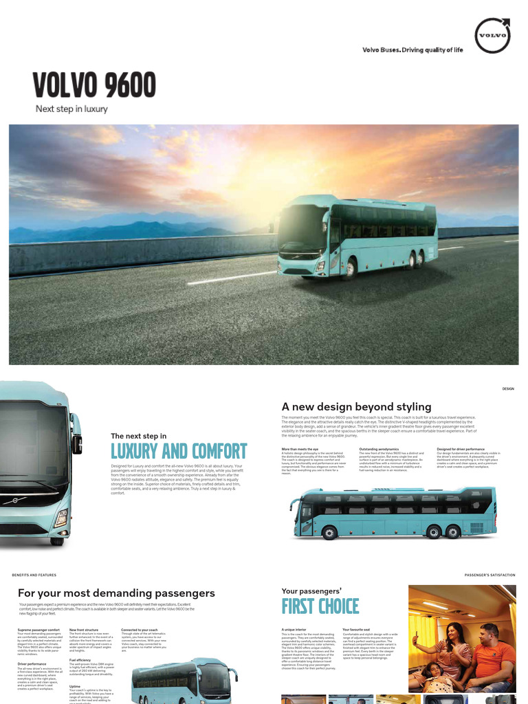 Volvo 9600 Brochure | PDF