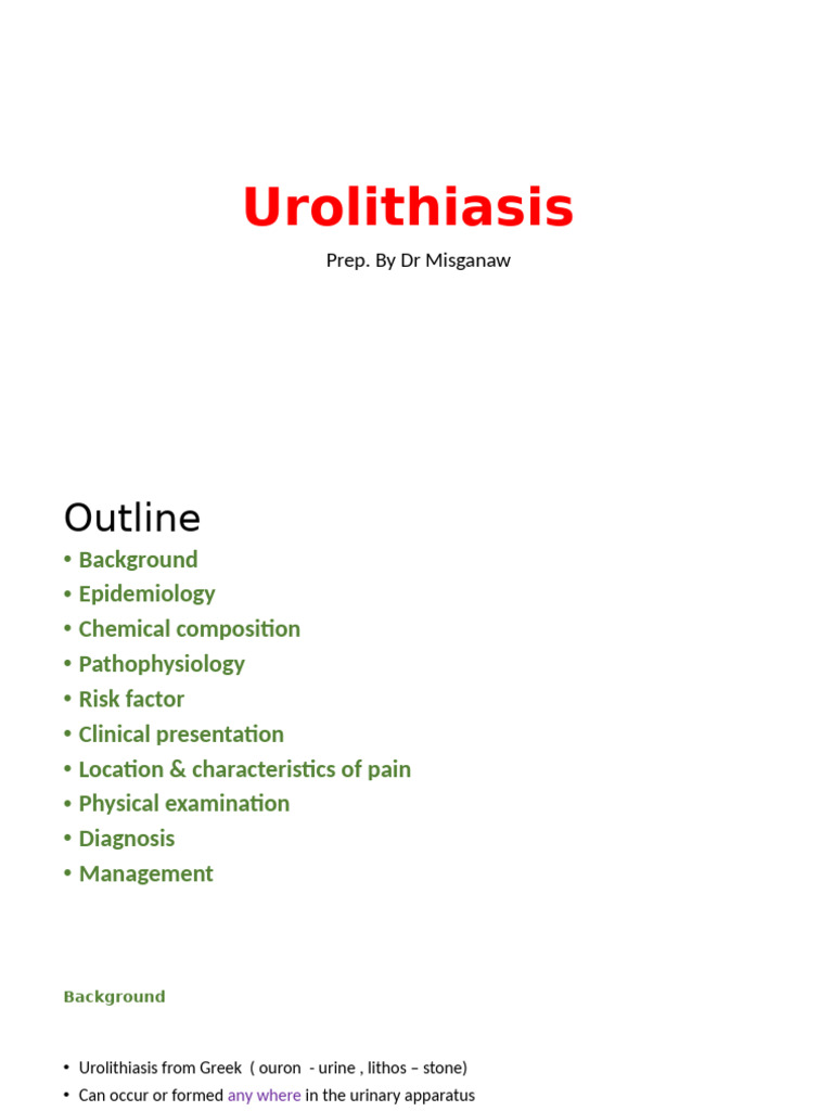 Urolithiasis | PDF