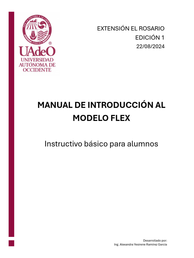 Manual de Introduccion Al Modelo Flex | PDF