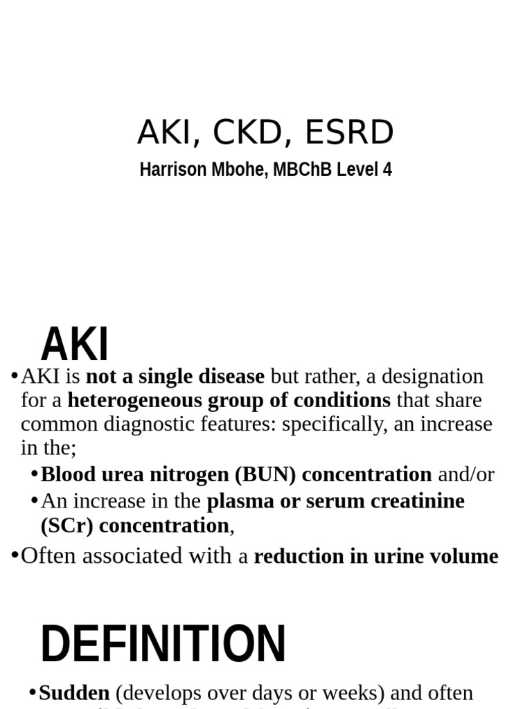 Aki, CKD & Eskd | PDF