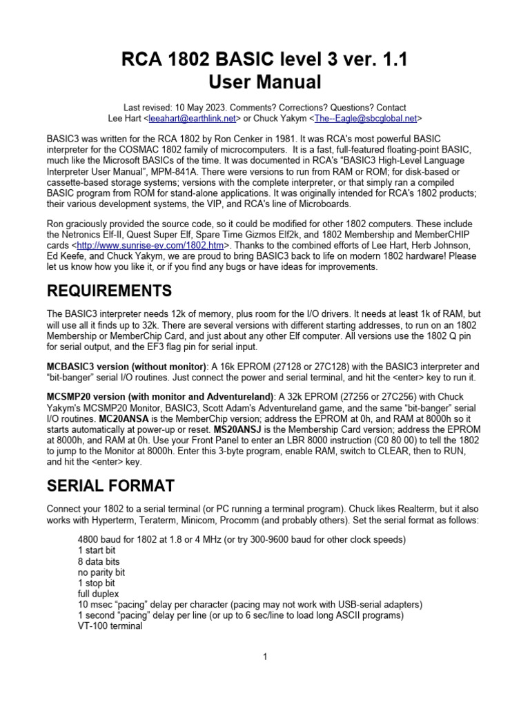 BASIC3 V 11 User | PDF