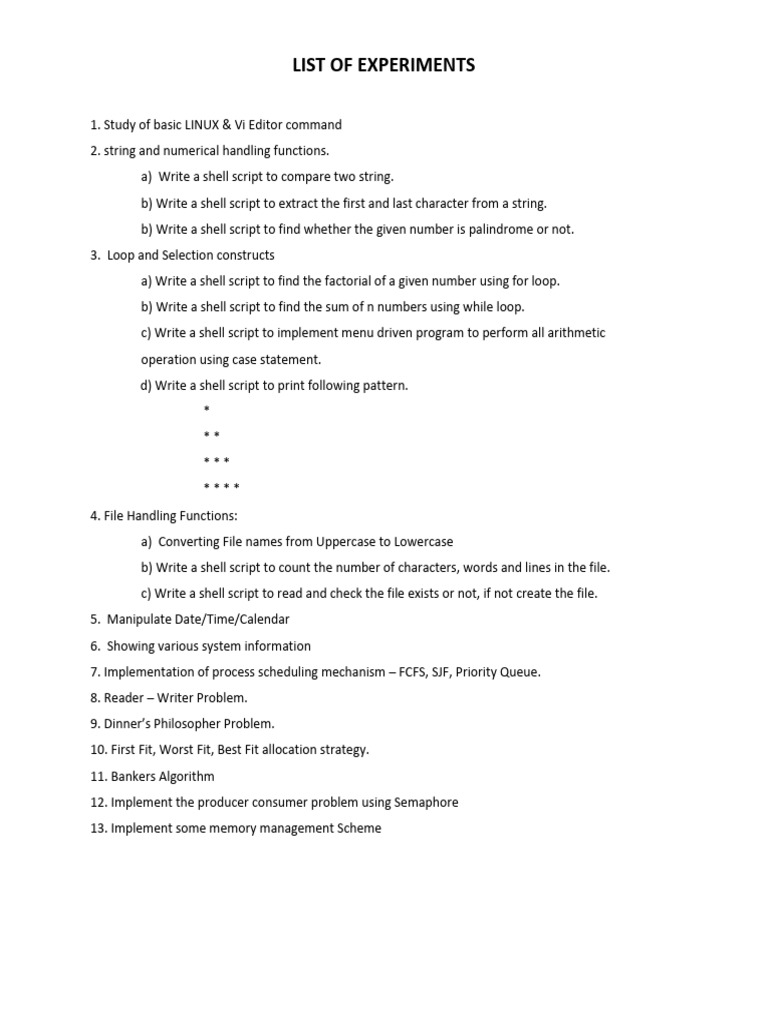 Shell Programs | PDF