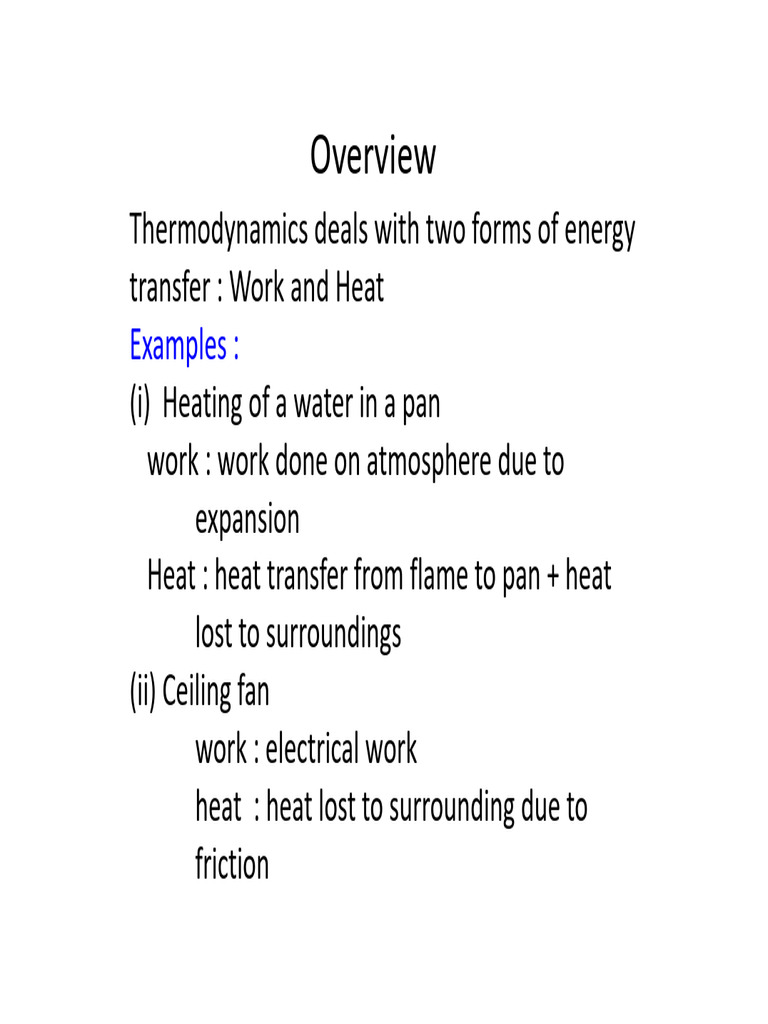 Thermodynamics Lecture 1 | PDF