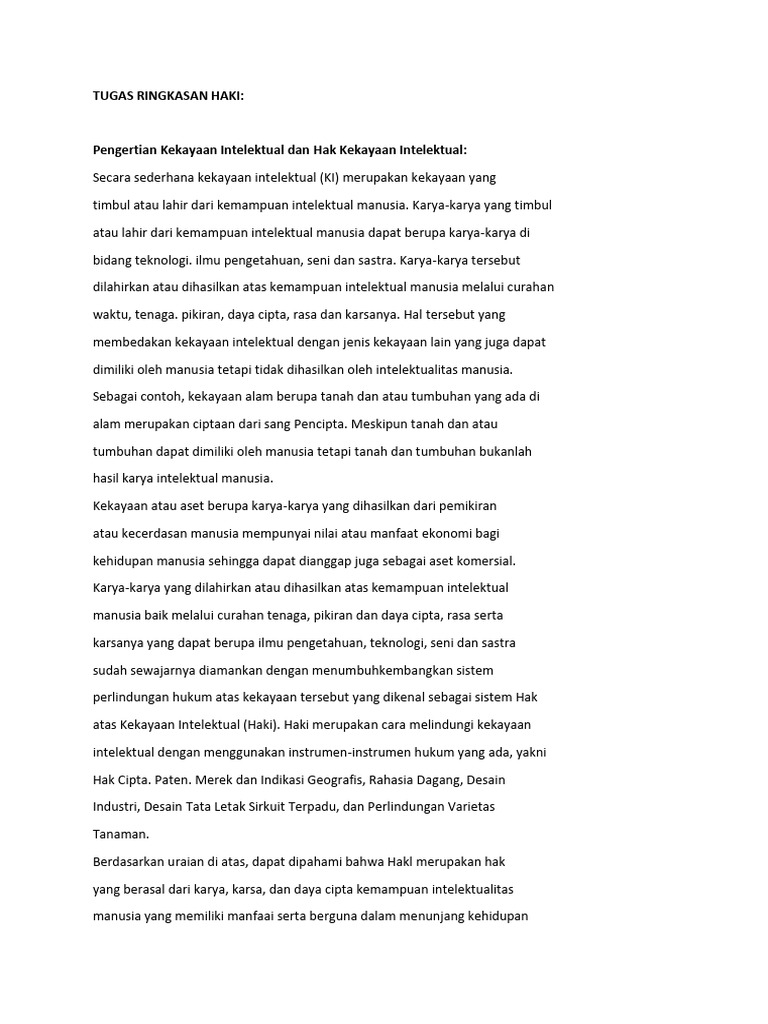 Contoh Materi HAKI | PDF