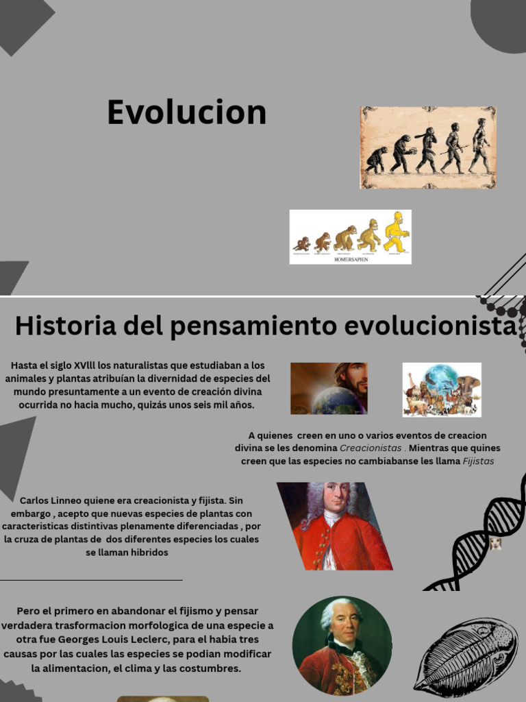 Historia y Teorías de la Evolución | PDF | Evolución | Especies