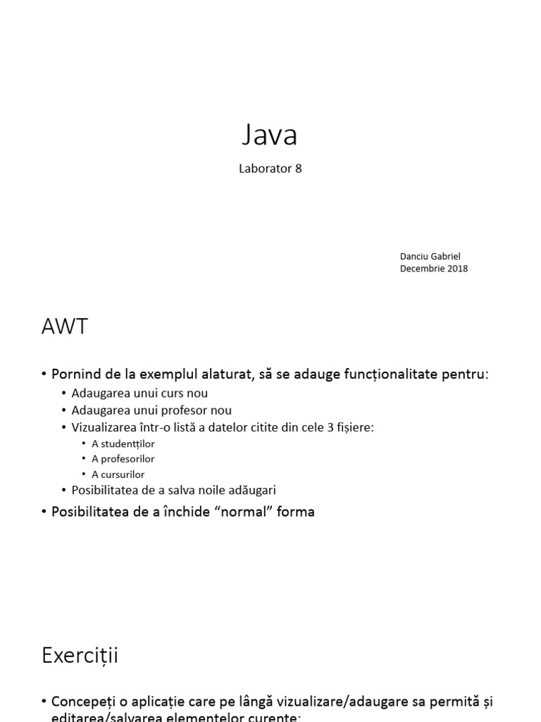 AWT Lab | PDF