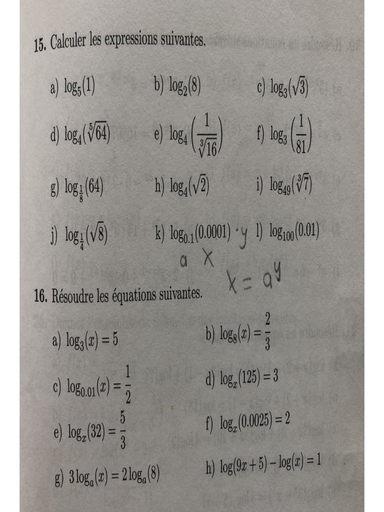 Exercices Supp Log Exp | PDF