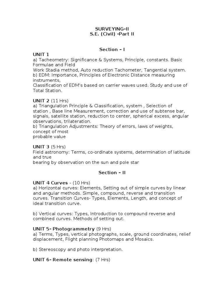 Surveying Notes | Download Free PDF | Surveying | Geomatics