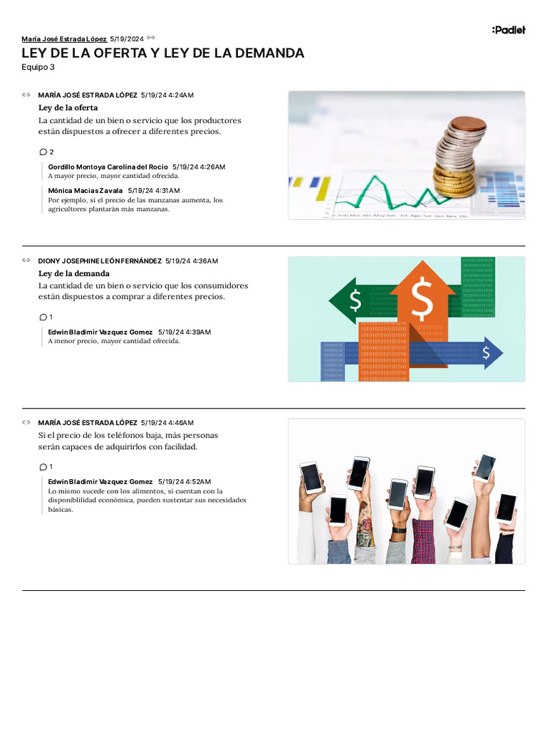 Ley de La Oferta y Ley de La Demanda | PDF | Oferta (economía) | Oferta y demanda