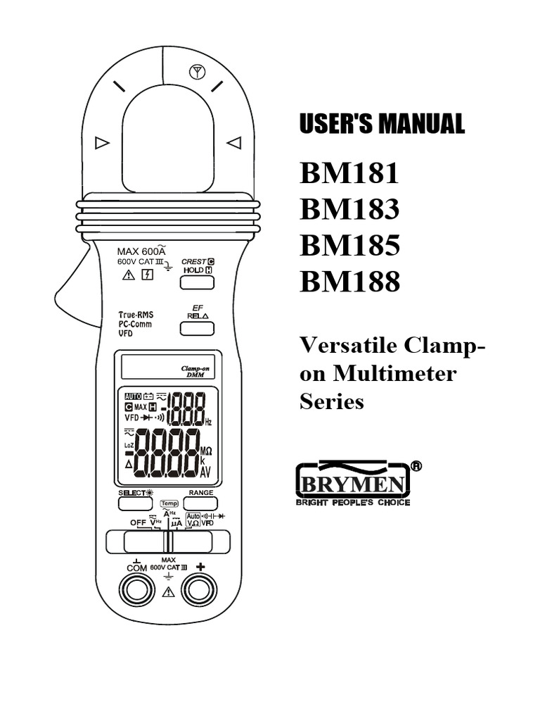 Brymen BM185 - Manual de Usuario (Solo Ingles - 20 Paginas) | PDF ...