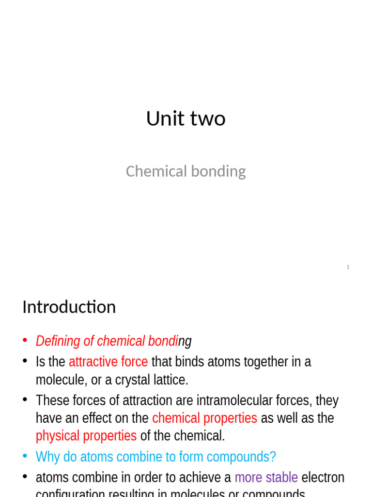 Chemical Bonding | PDF