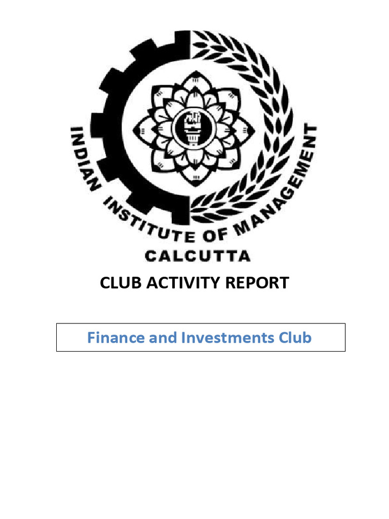 Finance & Investment Club | PDF
