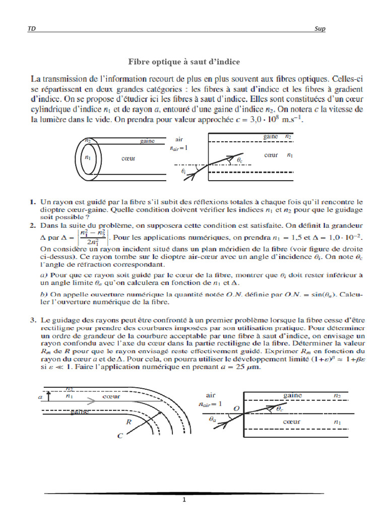 TD Optique Géométrique1 | PDF