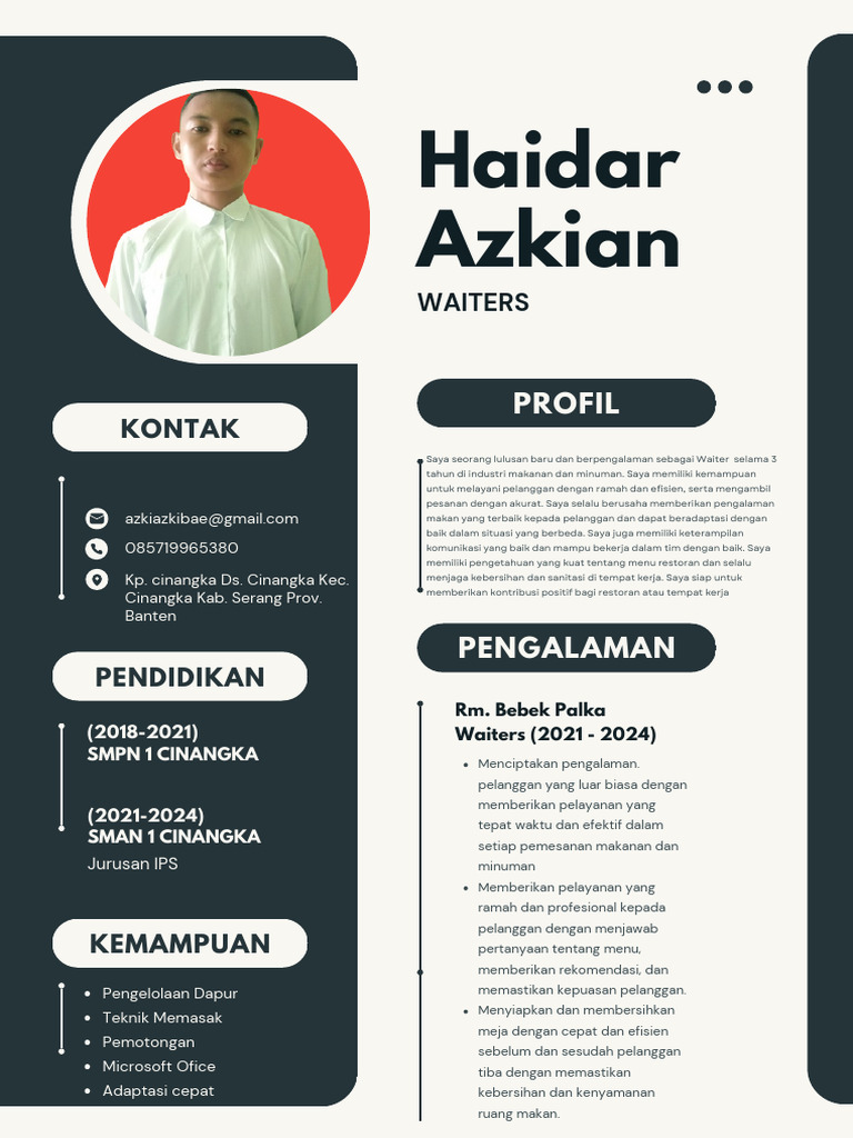 CV Haidar Azkian | PDF