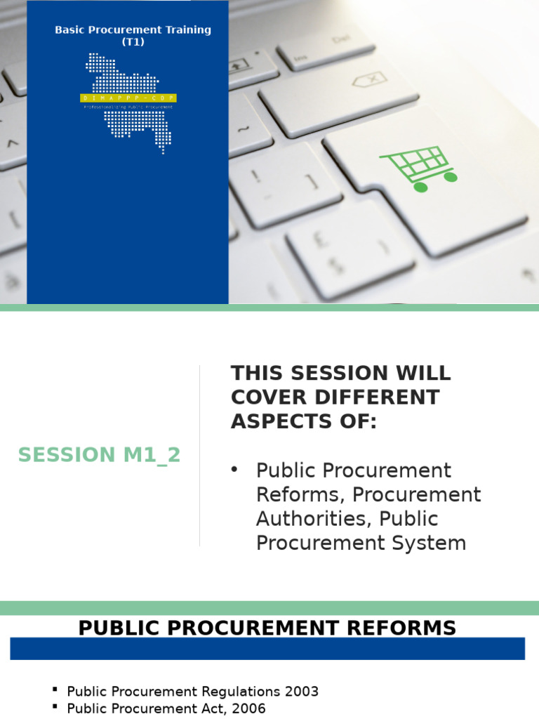 M1-2 Public Procurement Reforms, Authorities, Public Procurement System ...