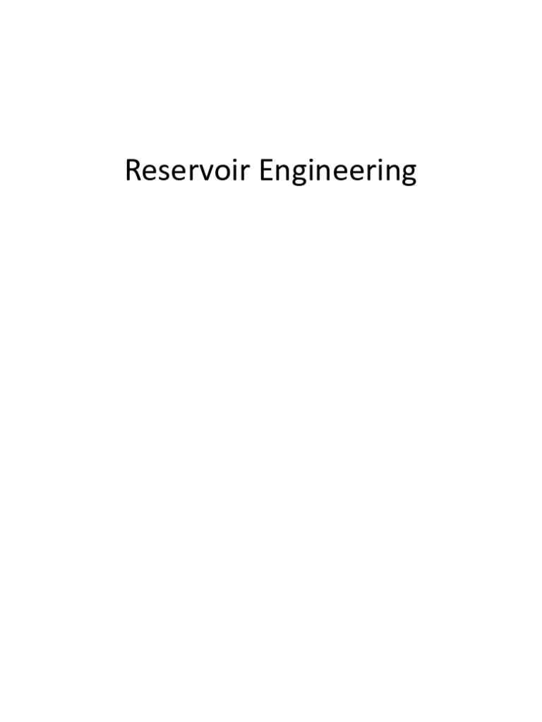 Basic Reservoir Engineering-1 | PDF