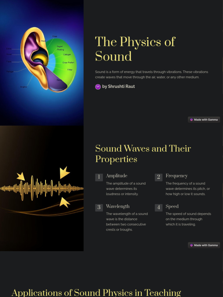 The Physics of Sound | PDF