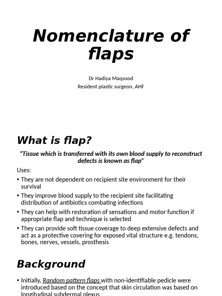 Presentation On Flap Classification | PDF