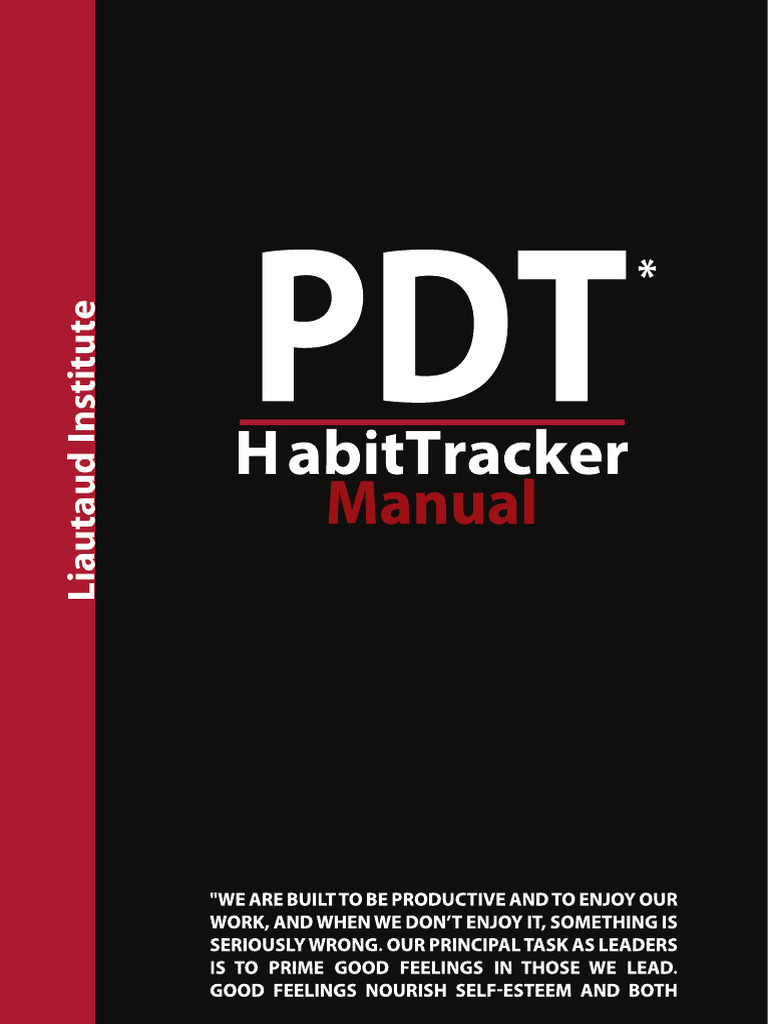 PDT Habits Manual | PDF