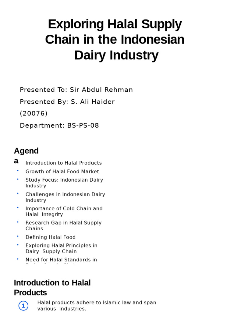 Halal Supply Chain | PDF