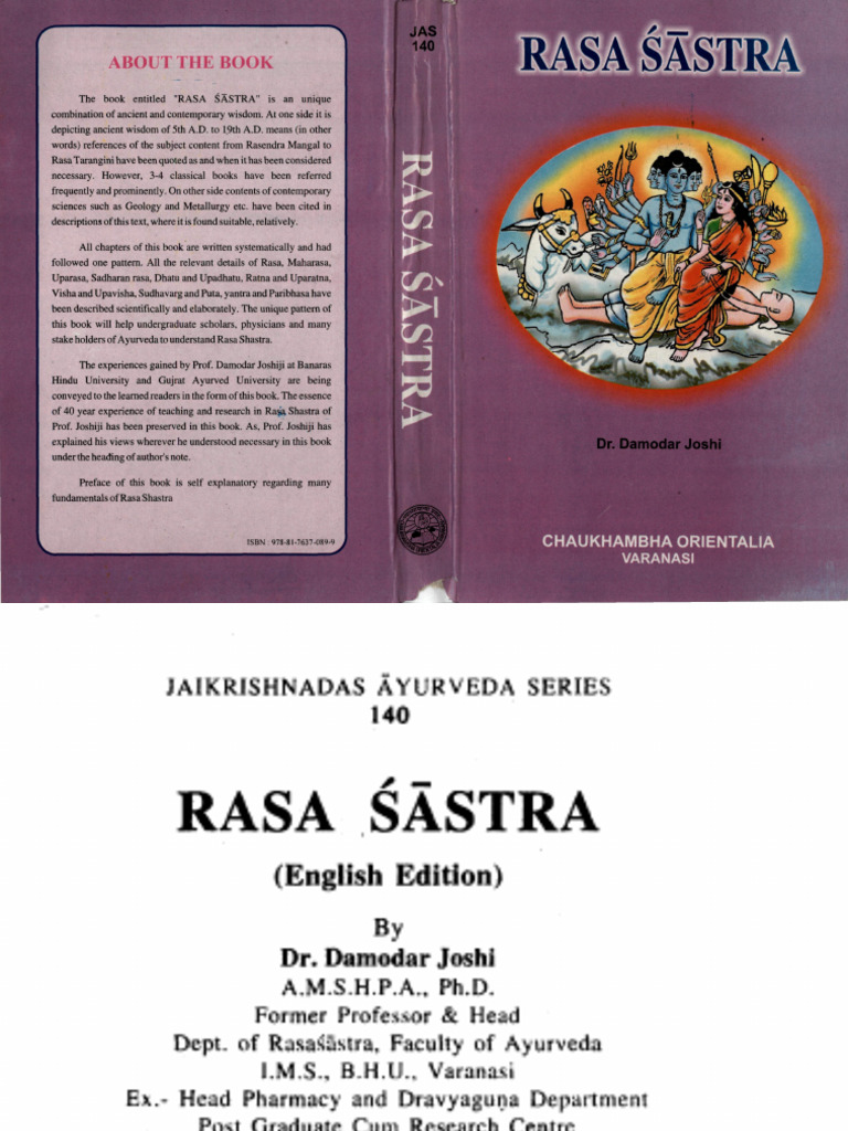 Rasa Shastra by Dr. Damodar Joshi (English) | PDF