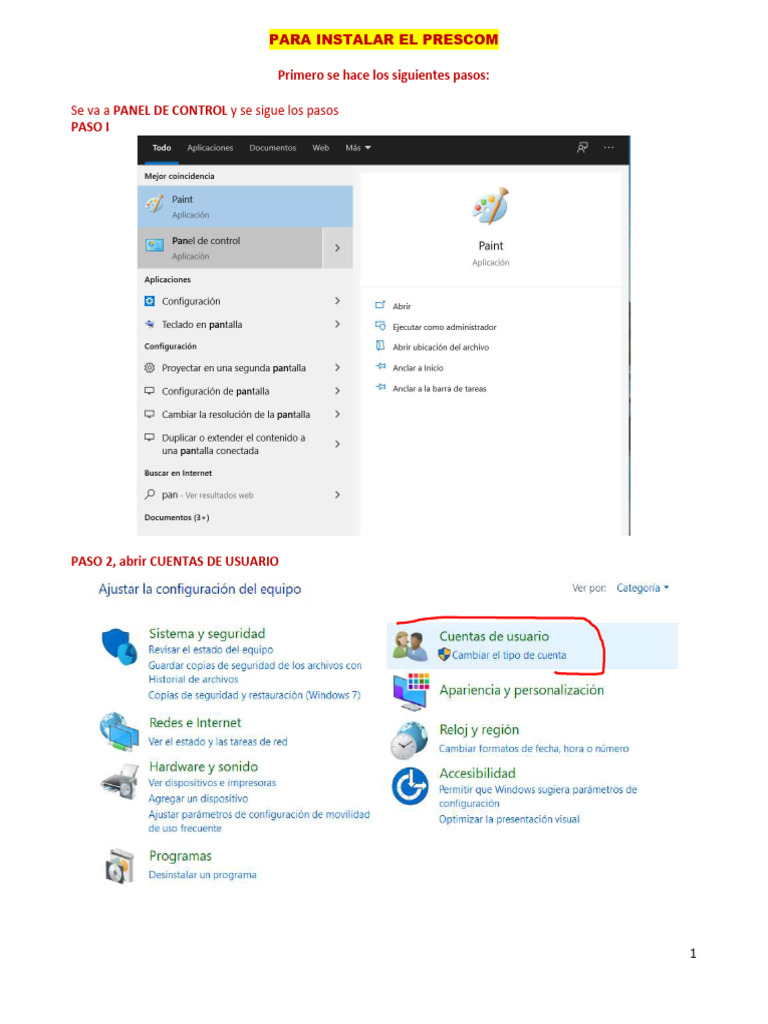 Pasos para Instalar Prescom 2010 | PDF