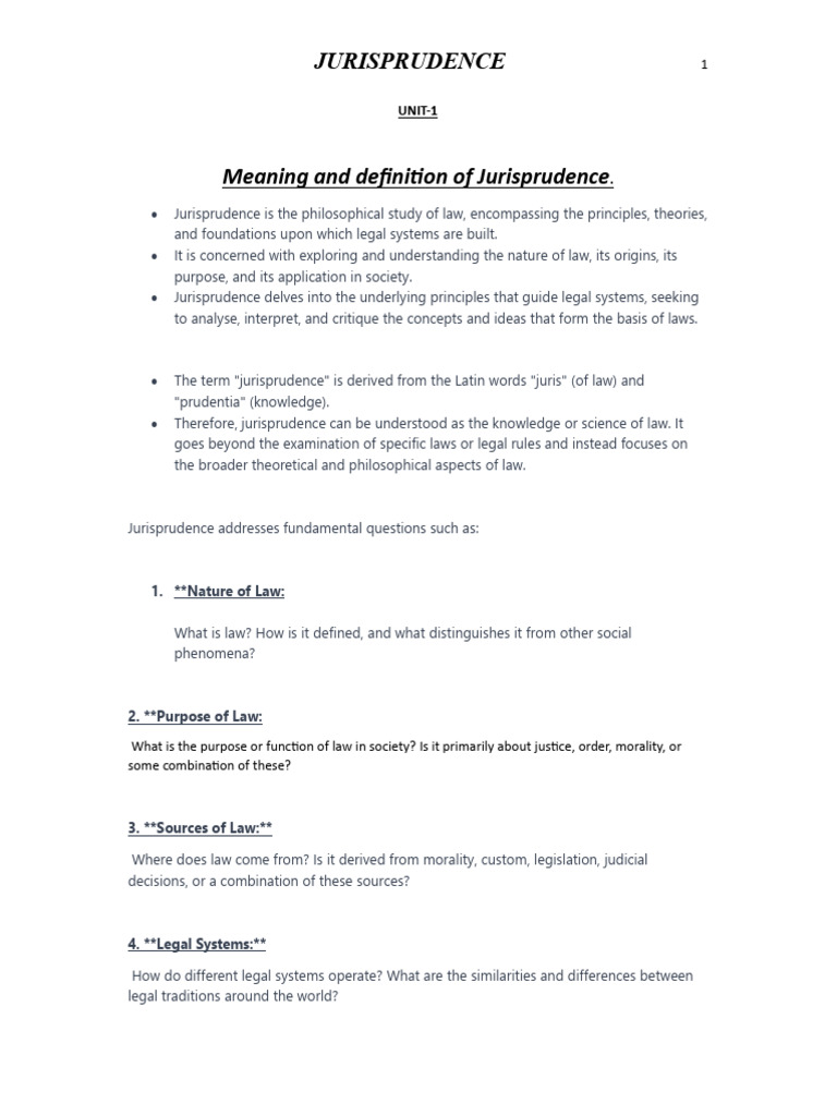 Jurisprudence_notes_copy | PDF