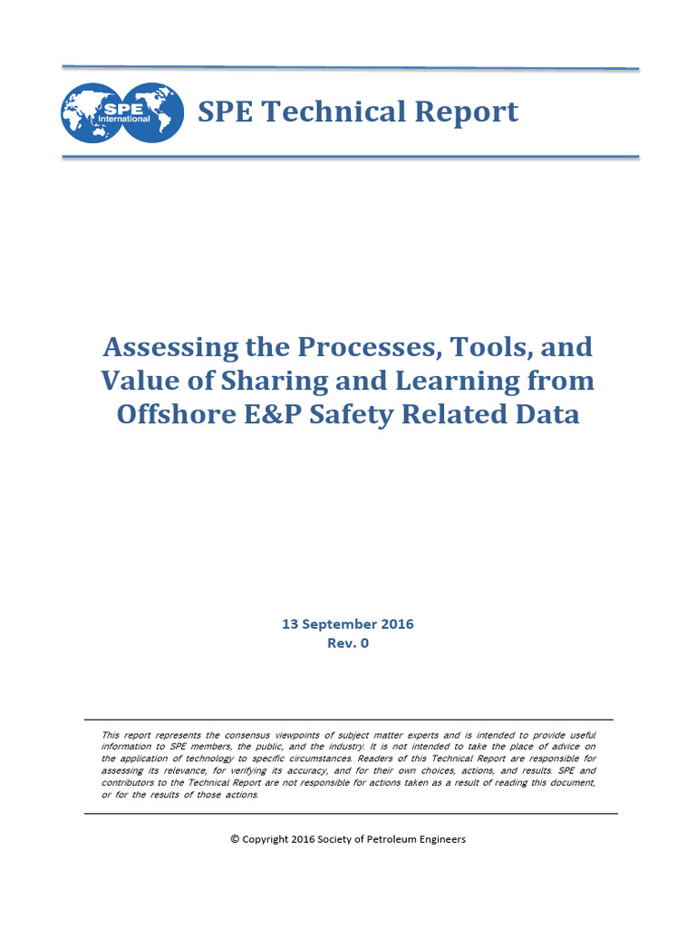 SPE Technical Report | PDF