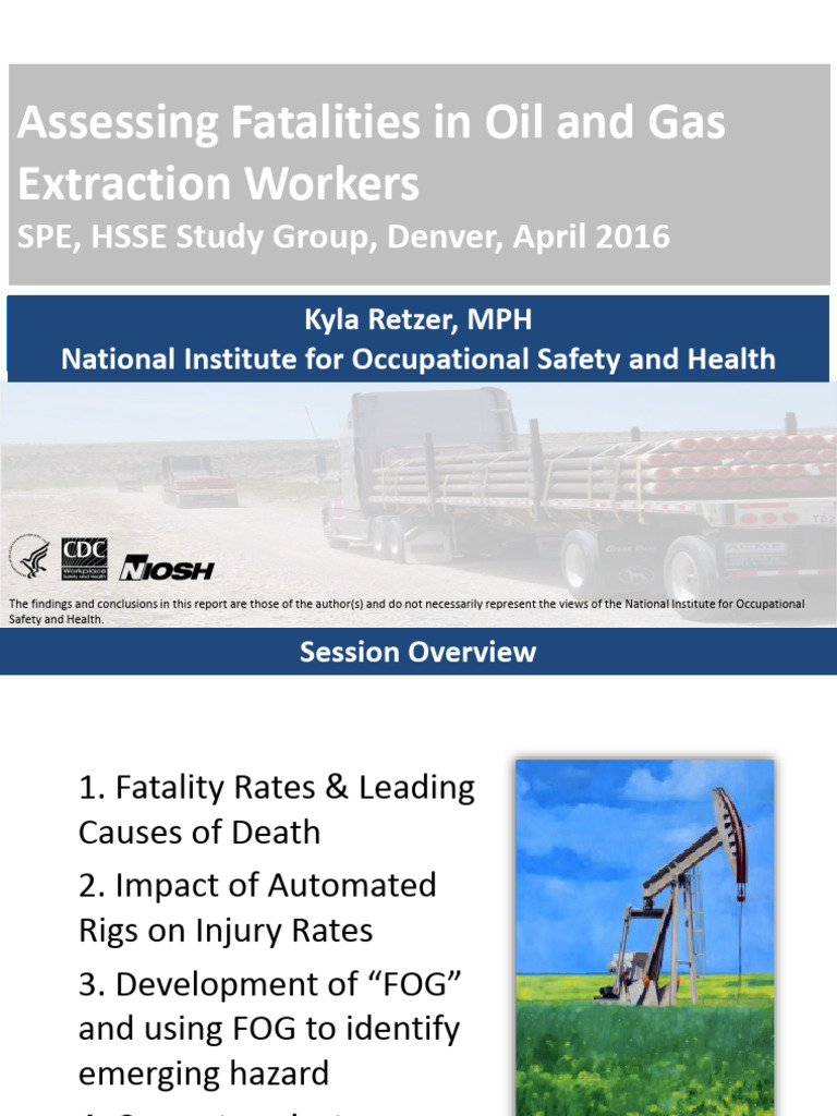 SPE - Assessing Fatalities in Oil and Gas | PDF | Occupational Safety ...