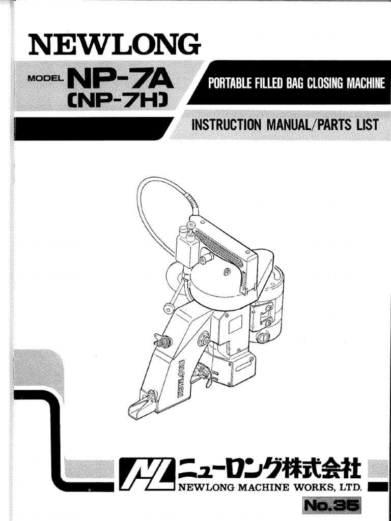 Bag Closing Newlong NP 7a Manual | PDF