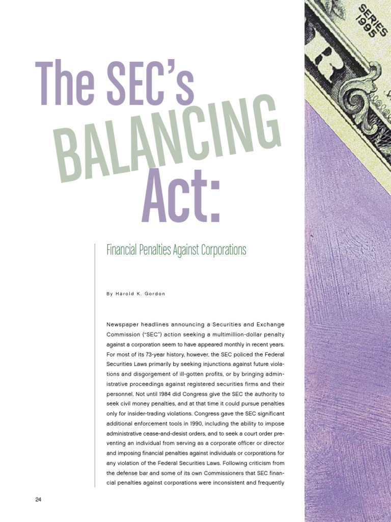 SECs Balancing Act | PDF