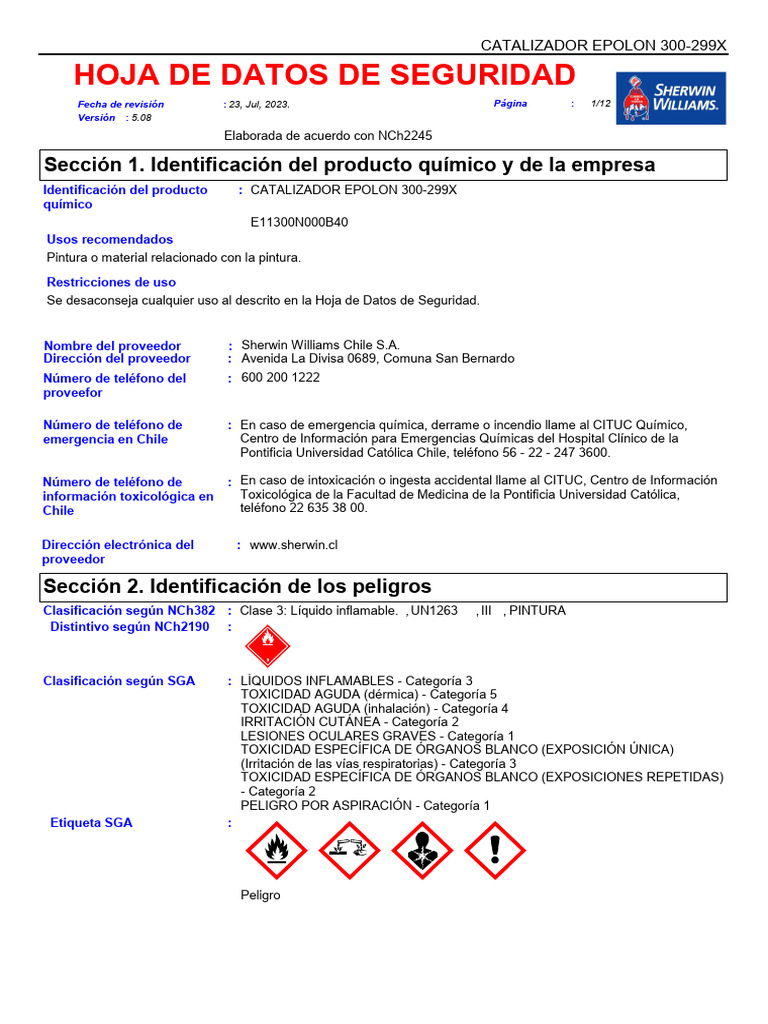 Hds - Catalizador Epolon 300-299x | PDF