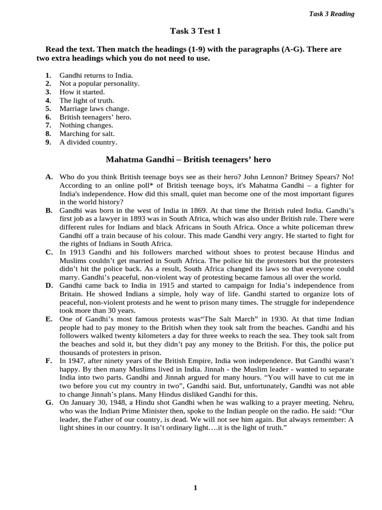 Task 3 Reading EG | PDF