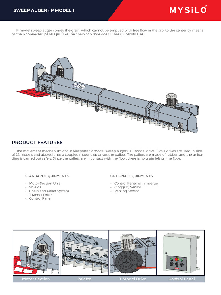 P Model Sweep Auger Specifications | PDF